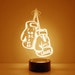 Boxing Gloves Night Light, Personalized Free, LED Night Lamp, With ...