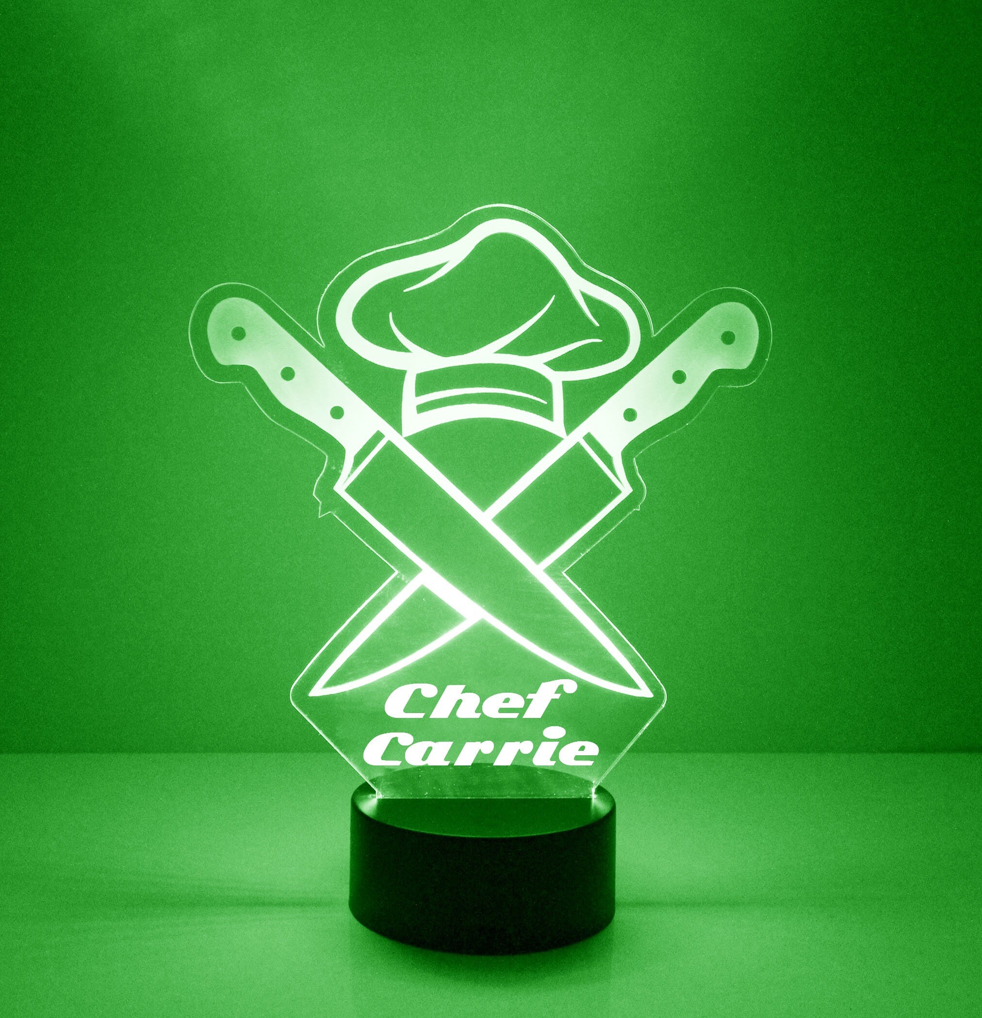 Chef's Light Personalized Free LED Night Lamp With - Etsy