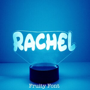Name Light, Personalized, LED Night Lamp for Kids Teens, Remote Control ...