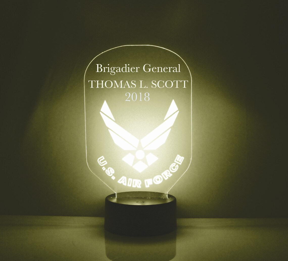 Military Night Light Personalized Free LED Night Lamp With - Etsy