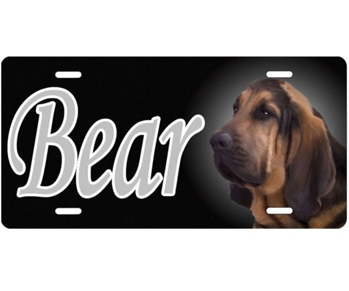 Blood Hound Vanity Dog License Plate - Auto Tag - Create Your Own ...