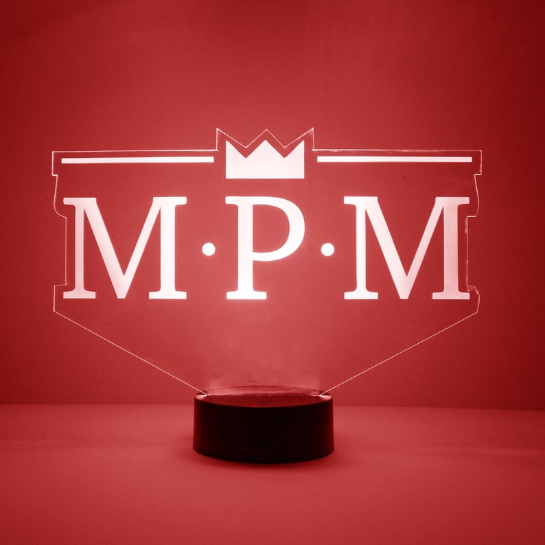 Custom Made LED Acrylic Light up Centerpieces - Create Your Own Logo or ...