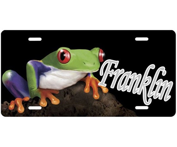 Tree Frog Vanity License Plate Auto Tag Create Your Own | Etsy