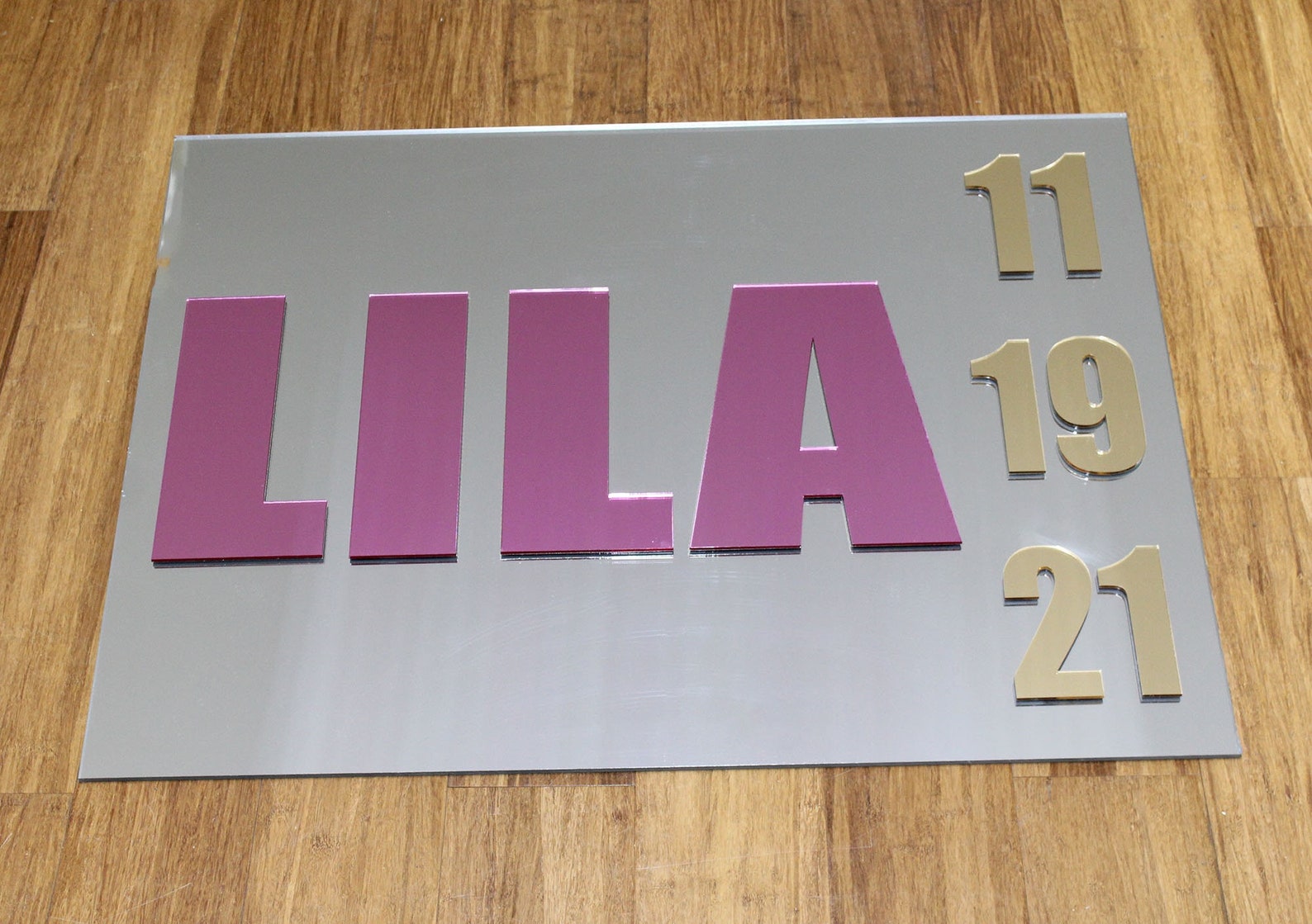 Custom Made Bar/bat Mitzvah/ Wedding/ Party Mirrored Acrylic - Etsy