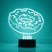 Donut Night Light Personalized Free LED Night Lamp With - Etsy