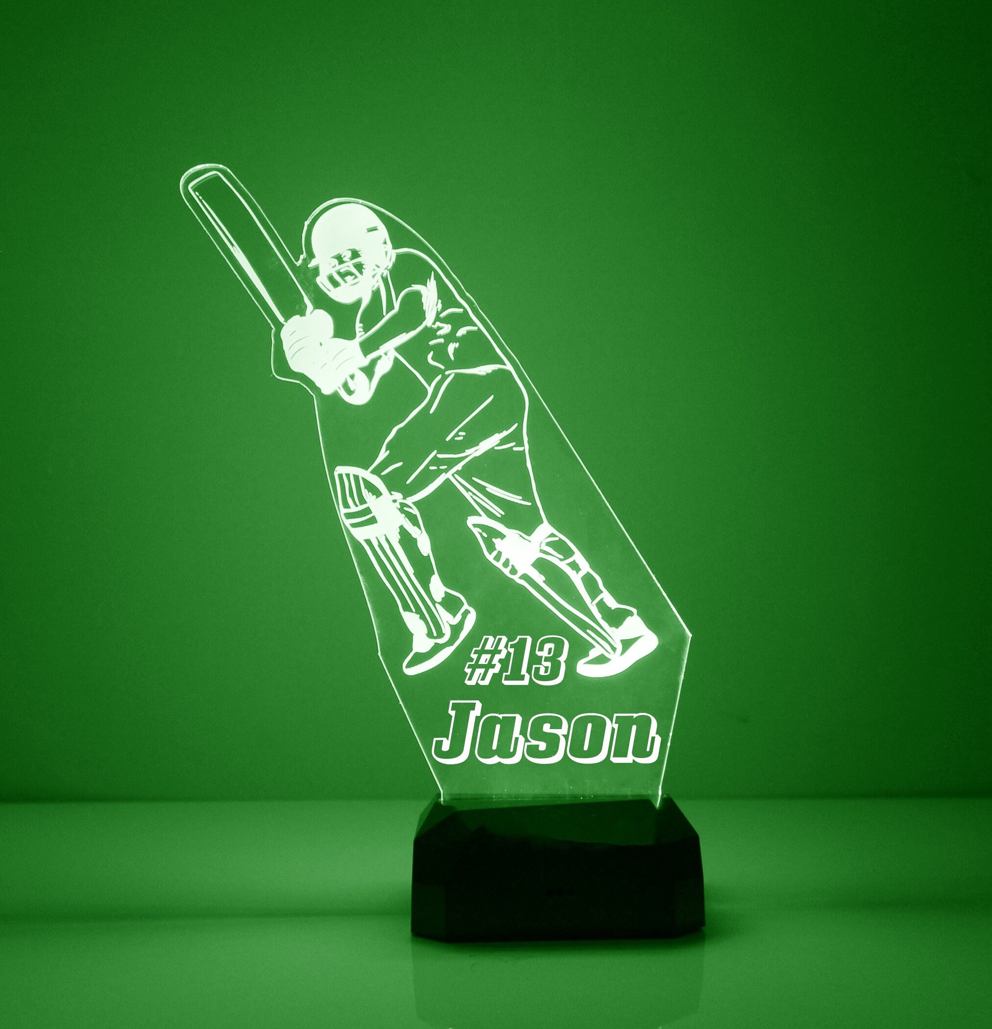 Cricket Player Night Light Personalized Free LED Night Lamp - Etsy