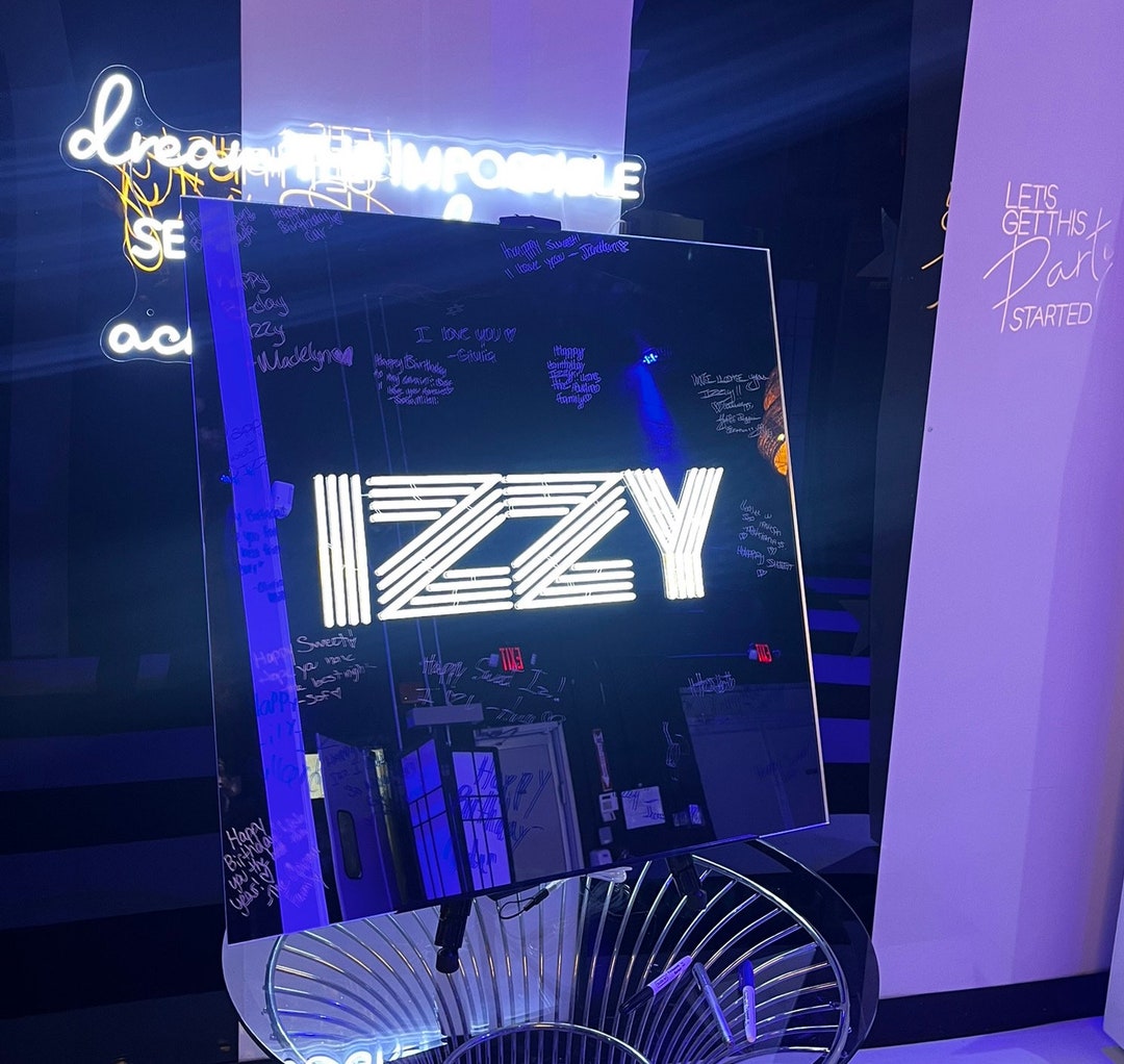 LED Neon Glow Bar/bat Mitzvah Sign in Board, Custom Neon Sign, Superior ...