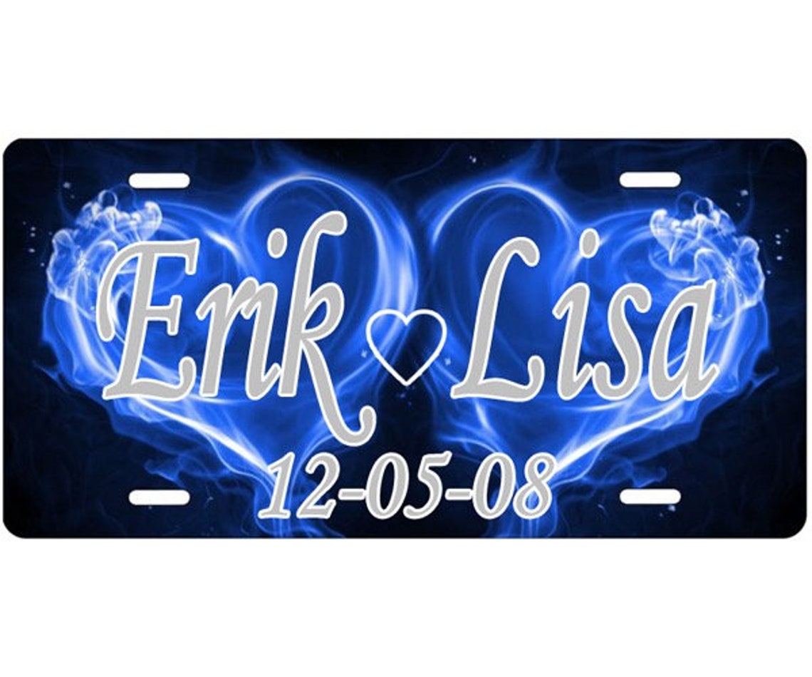 Vanity License Plate Auto Tag Create Your Own Names | Etsy