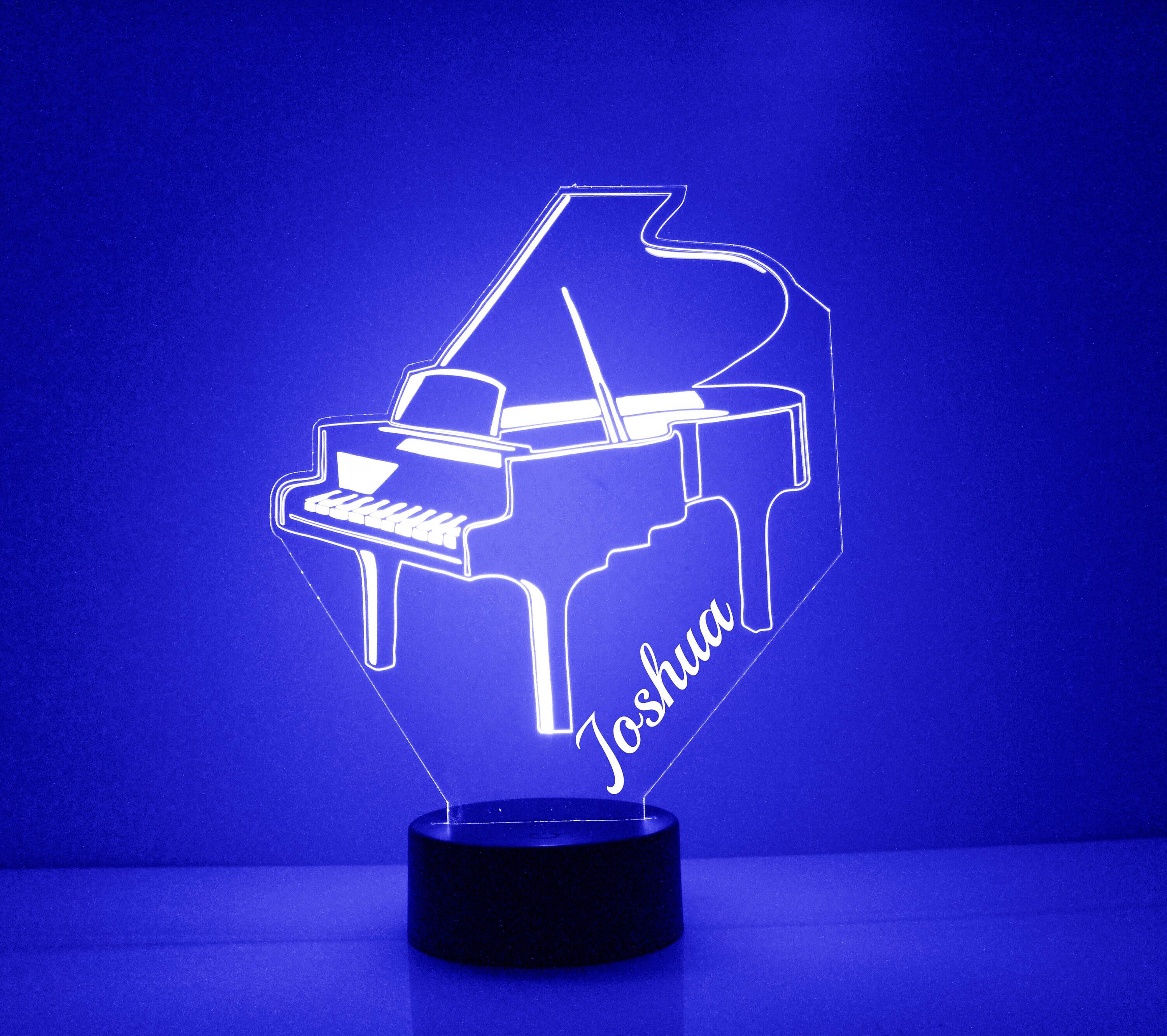 Piano Night Light Personalized Free LED Night Lamp With | Etsy