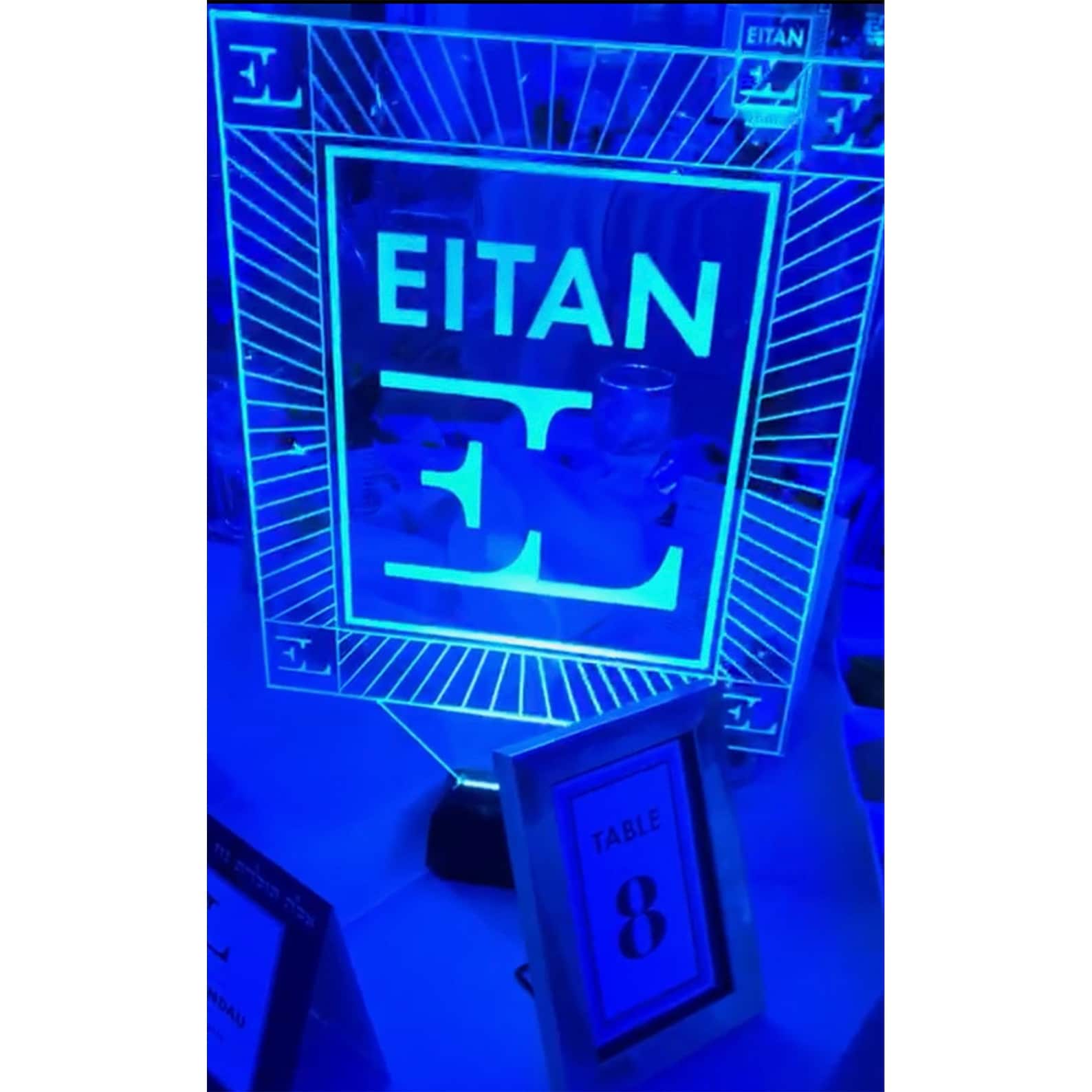 Custom Made LED Acrylic Light up Centerpieces - Create Your Own Logo or ...