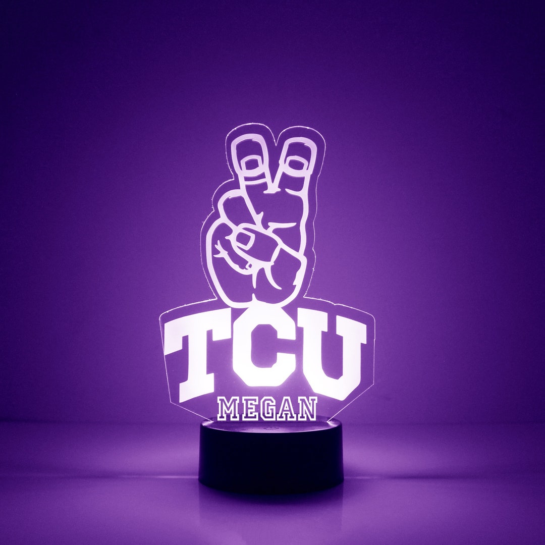 TCU Horned Frogs, Personalized Sports Fan Lamp, College Football, Free ...