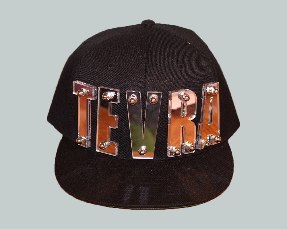Create Your Own Custom Mirrored Letters Snapback Hat Logo - Etsy