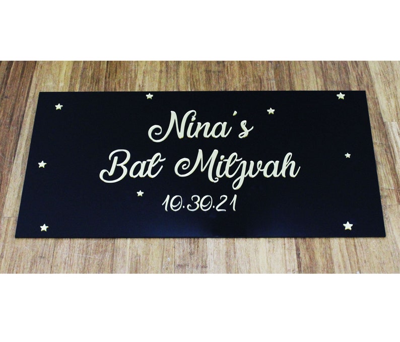 Custom Made Bar/bat Mitzvah/ Wedding/ Party Mirrored Acrylic - Etsy