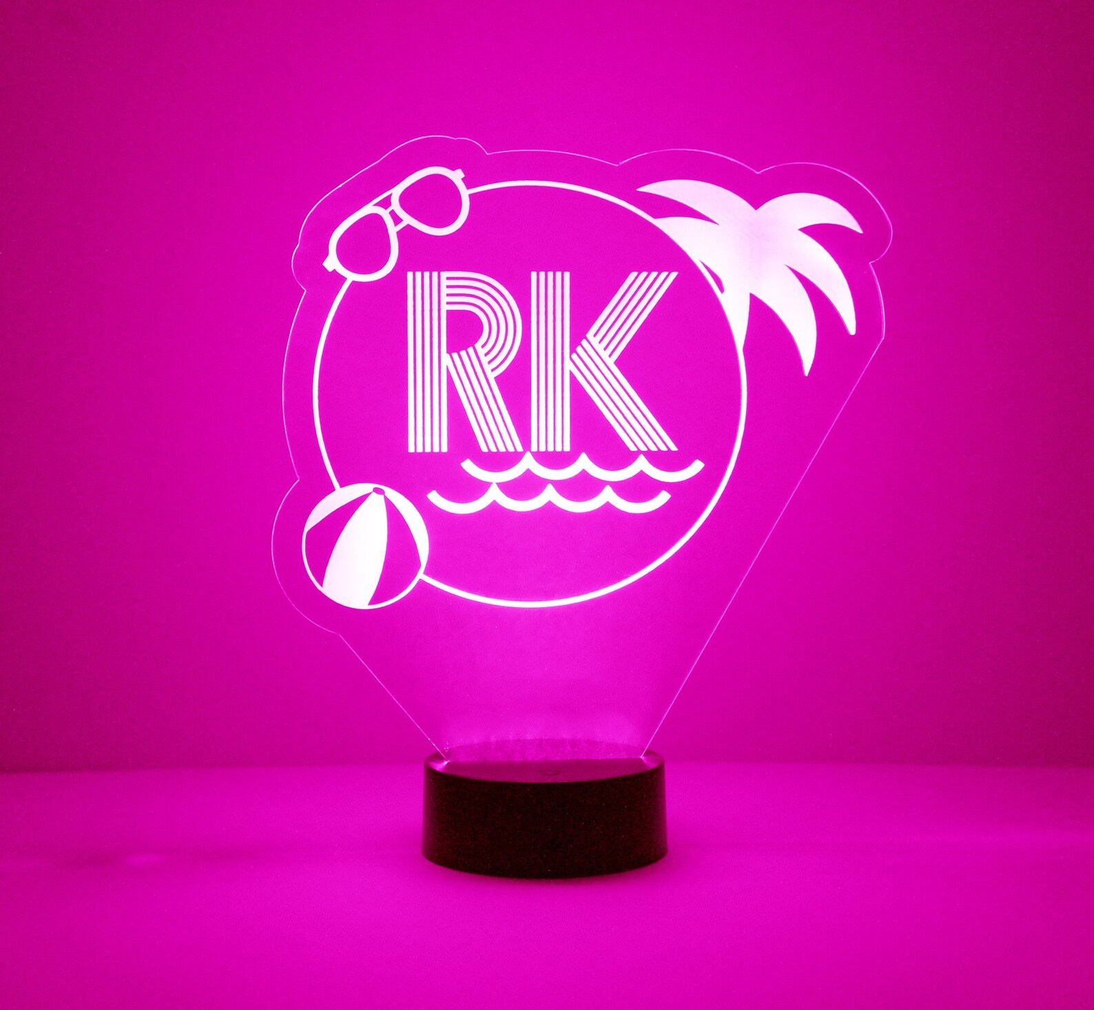 Custom Made LED Acrylic Light up Centerpieces - Create Your Own Logo or ...
