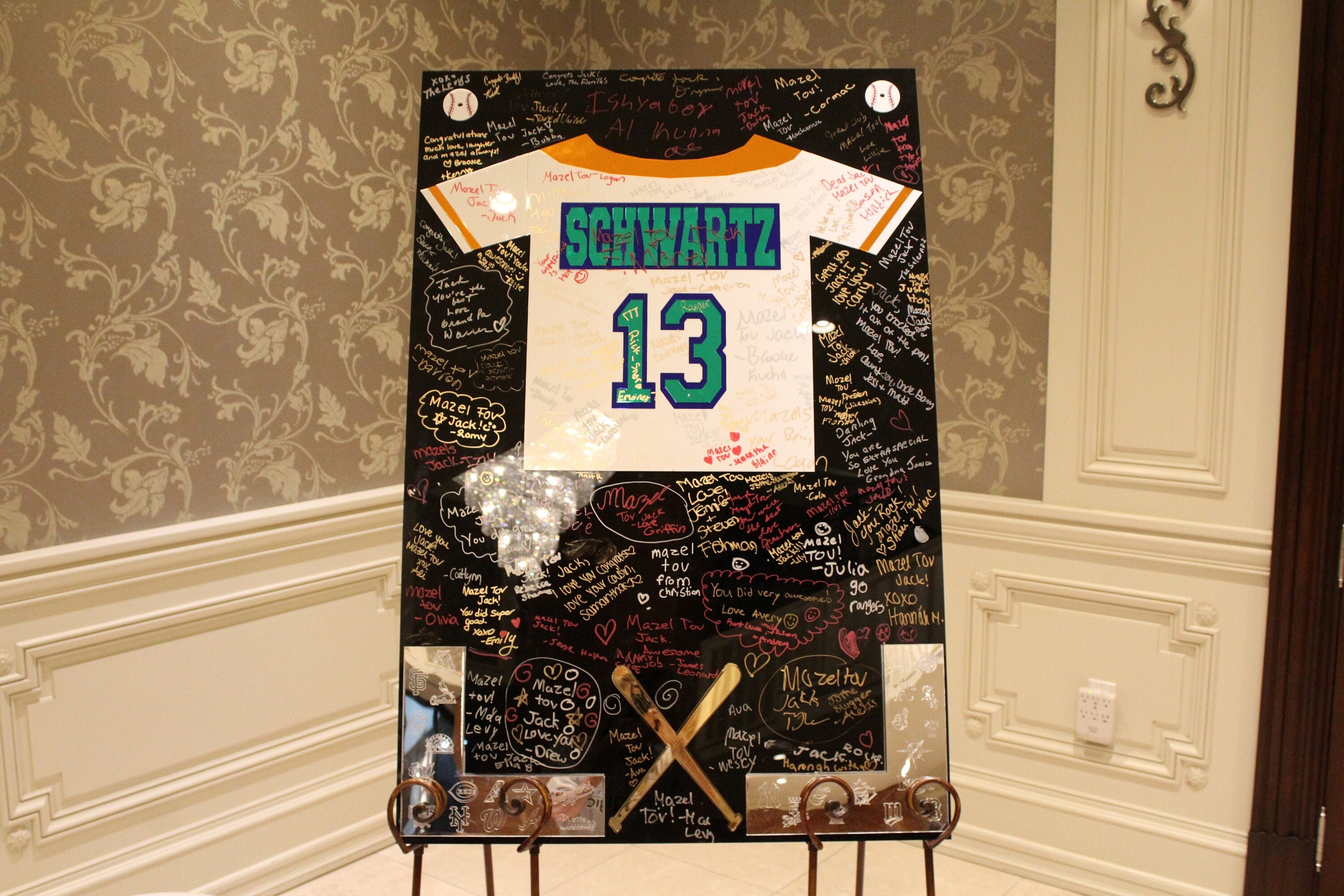 Custom Made Bar/bat Mitzvah Mirrored Acrylic Sign in Board - Etsy