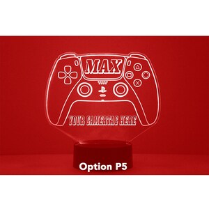 Game Controller Night Light, Personalized Free, LED Night Lamp, With ...