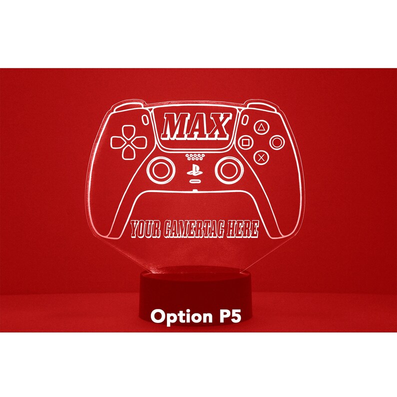 Game Controller Night Light Personalized Free LED Night | Etsy