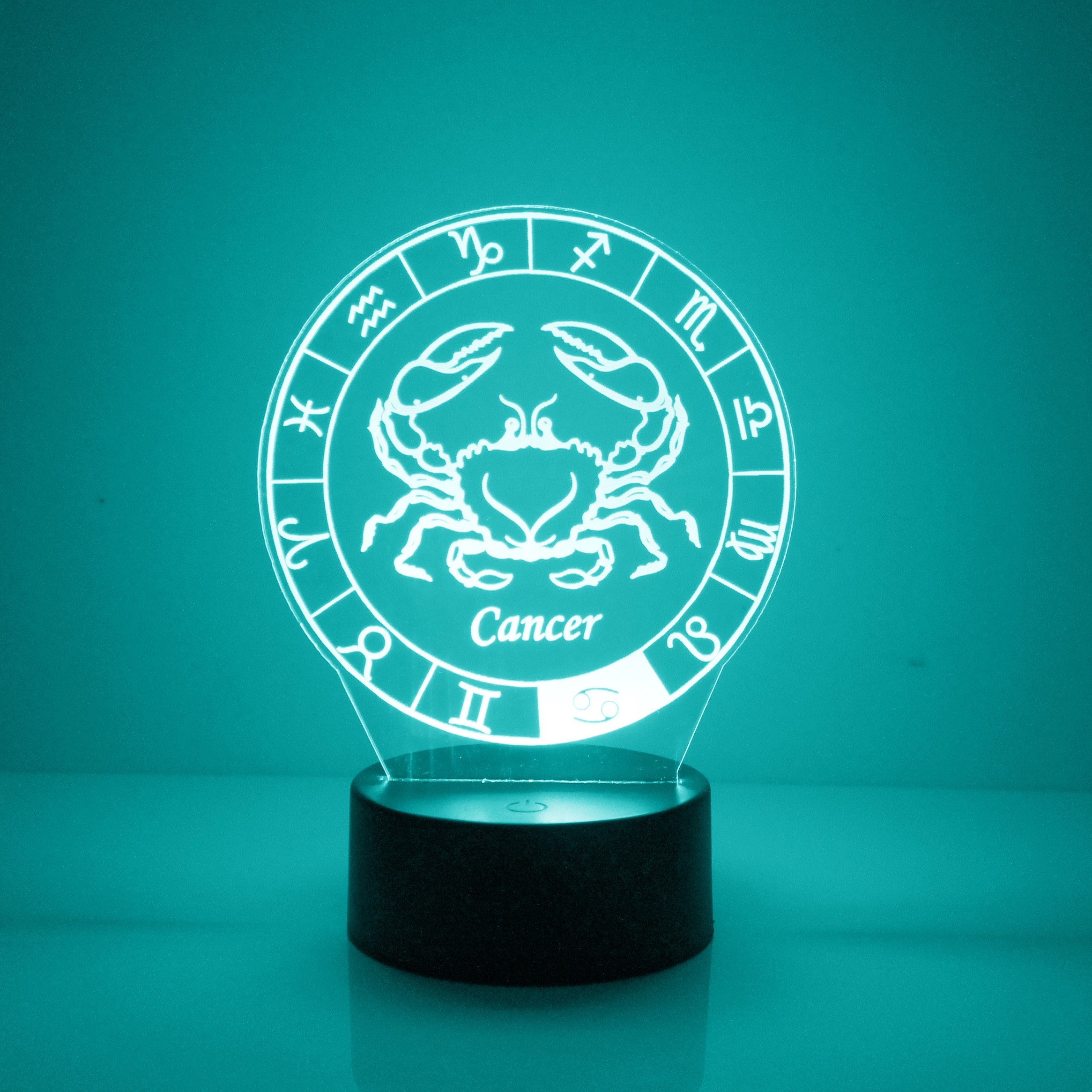 Cancer Night Light Personalized Free Zodiac LED Night Lamp - Etsy