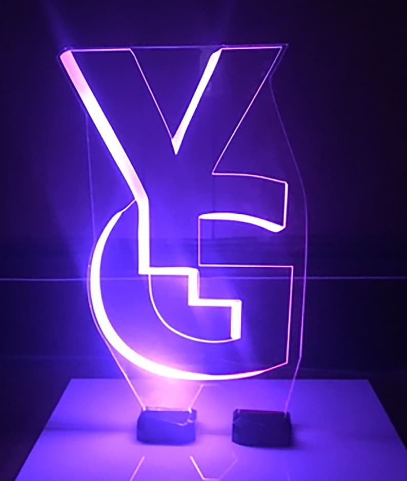 Custom Made LED Acrylic Light Up Centerpieces Create Your | Etsy