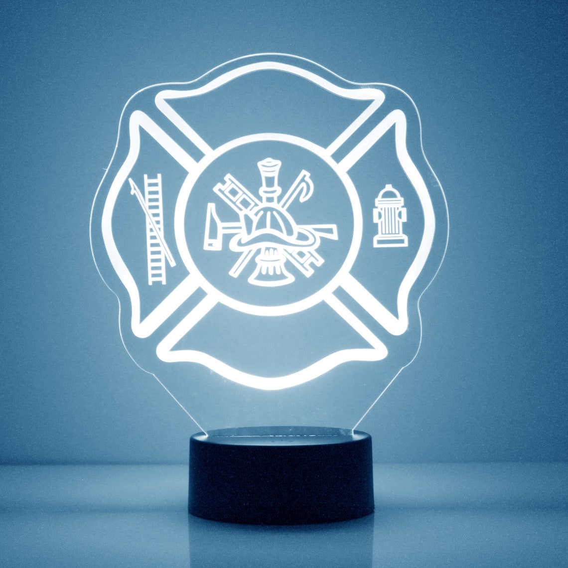 Fire Department Night Light Personalized Free LED Night | Etsy