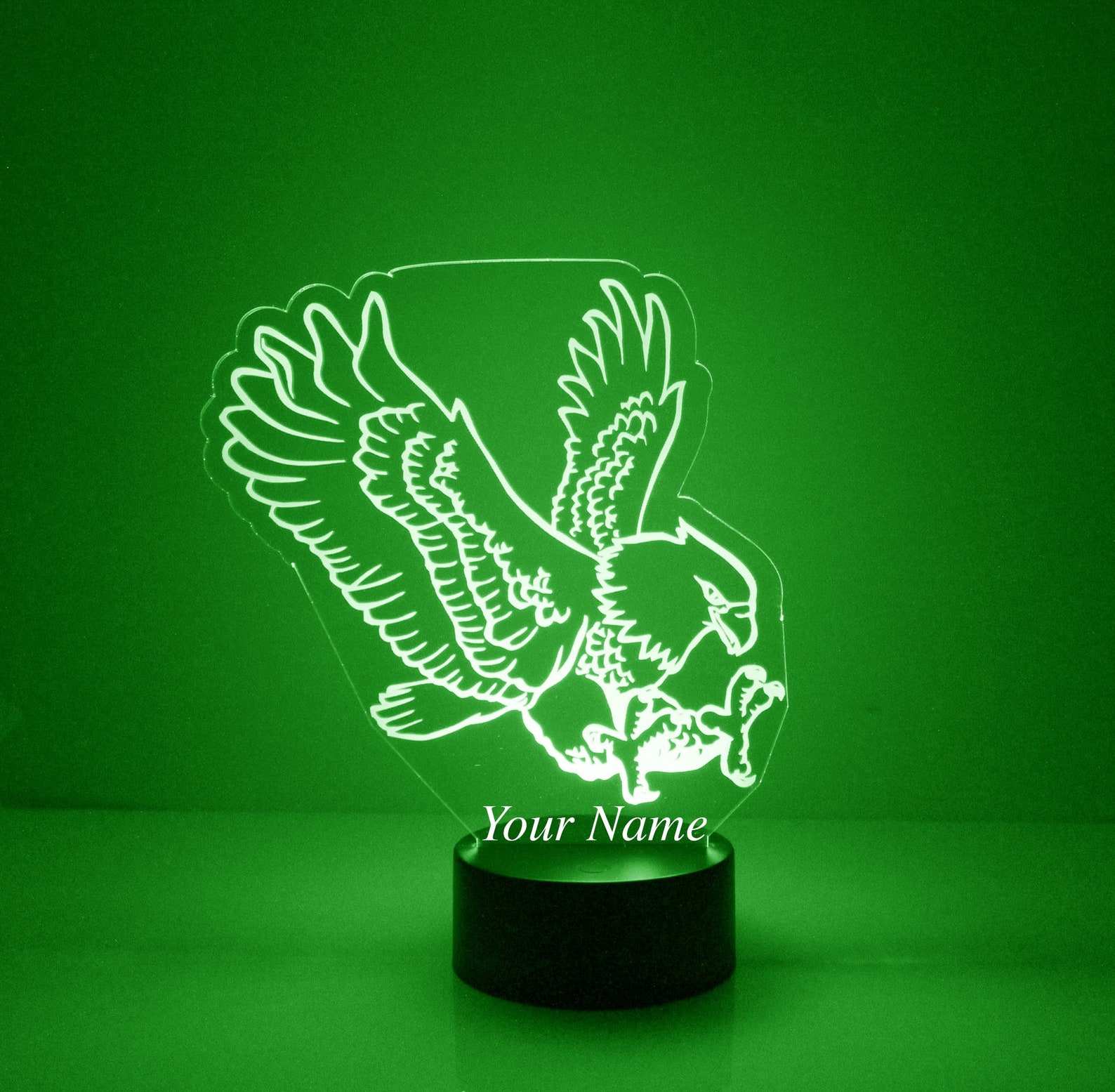 Eagle Night Light Personalized Free LED Night Lamp With - Etsy