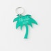 Personalized Palm Tree Key Chain, Engraved With Name - Etsy