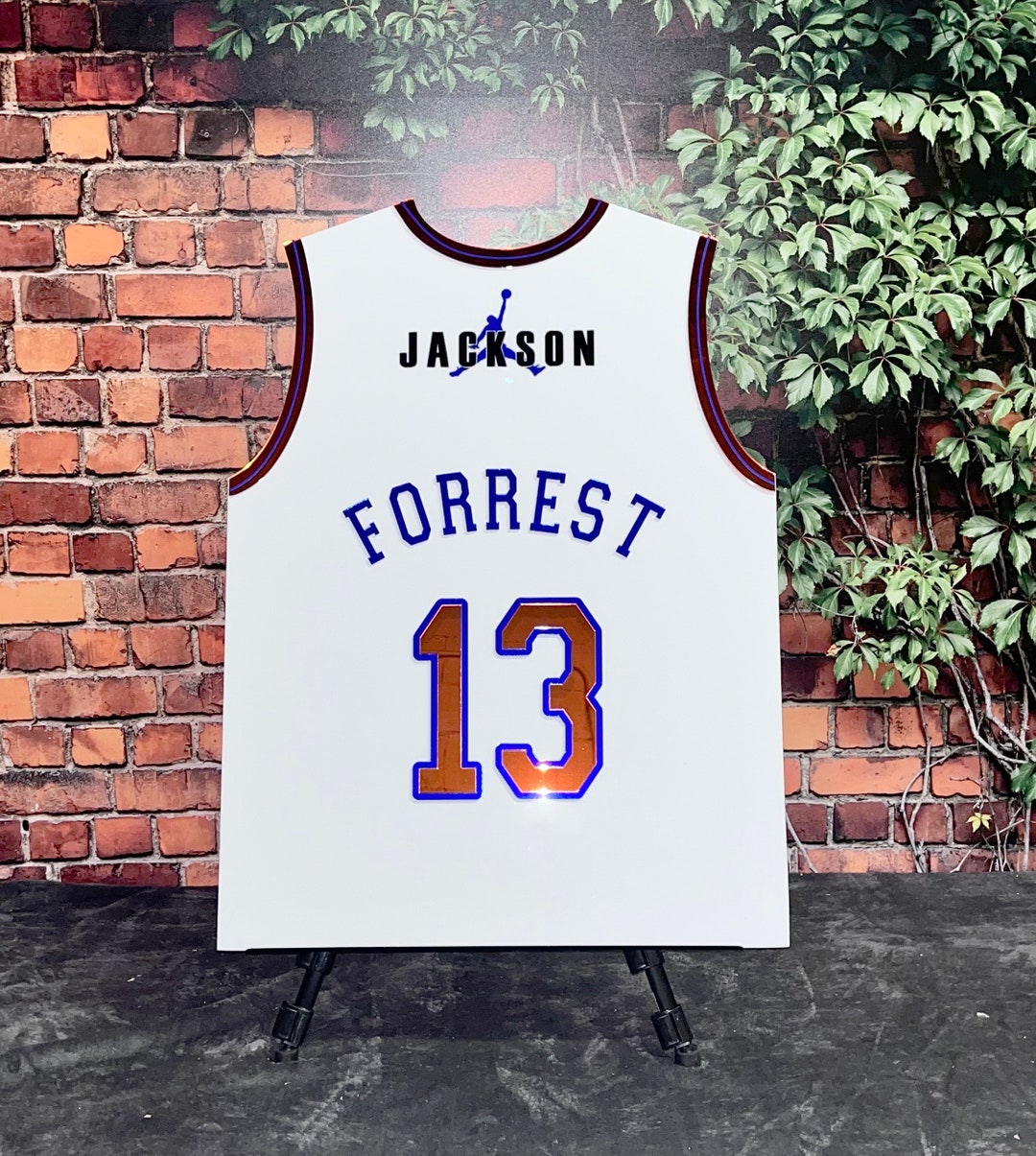 Custom Basketball Jersey Sign in Board Bar/bat Mitzvah Mirrored Acrylic ...