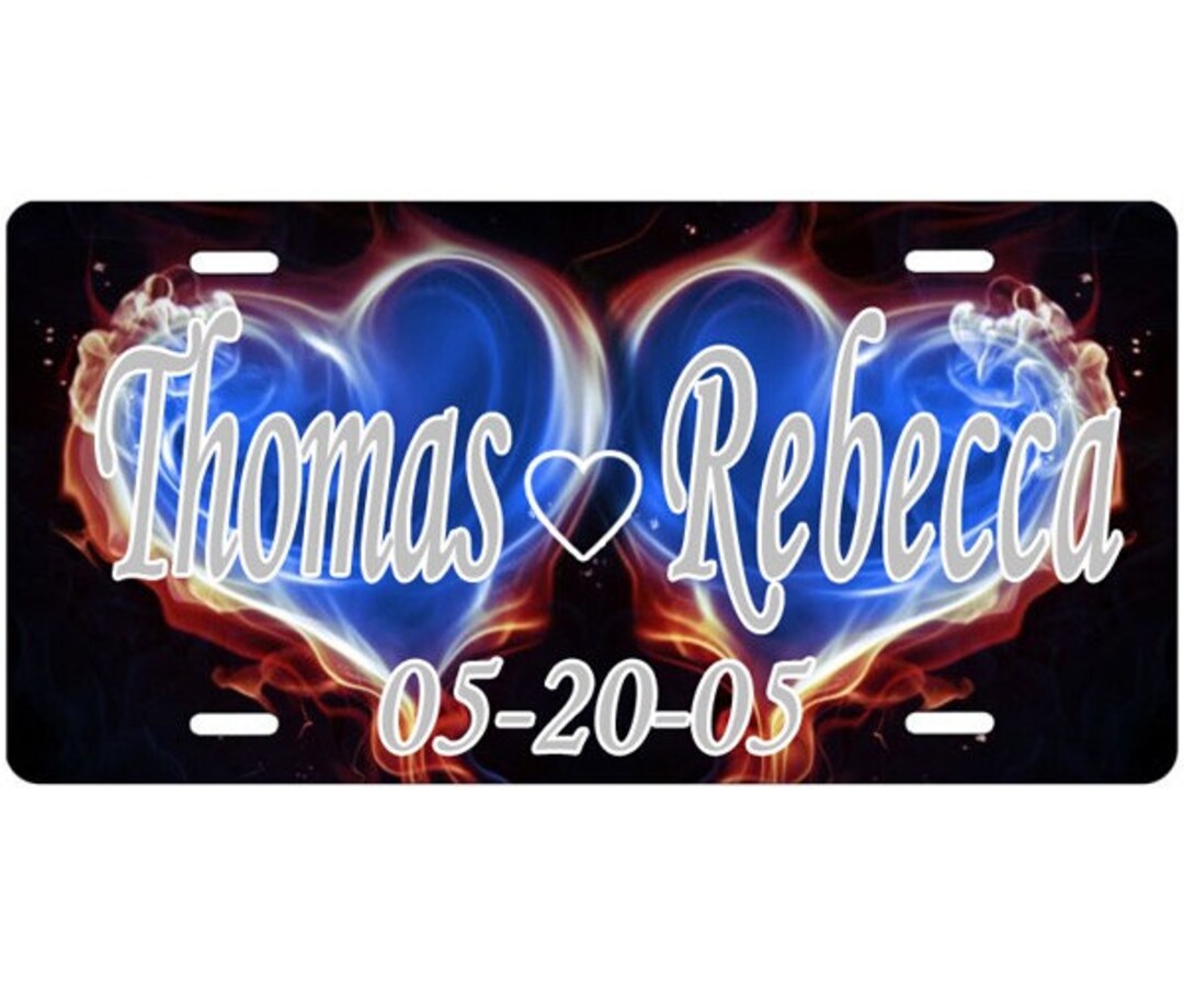 Vanity License Plate - Auto Tag - Create Your Own, Names, Message ...