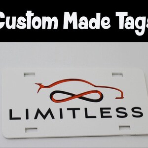 Custom Logo License Plate - Auto Tag - Vanity License Plate Frame ...