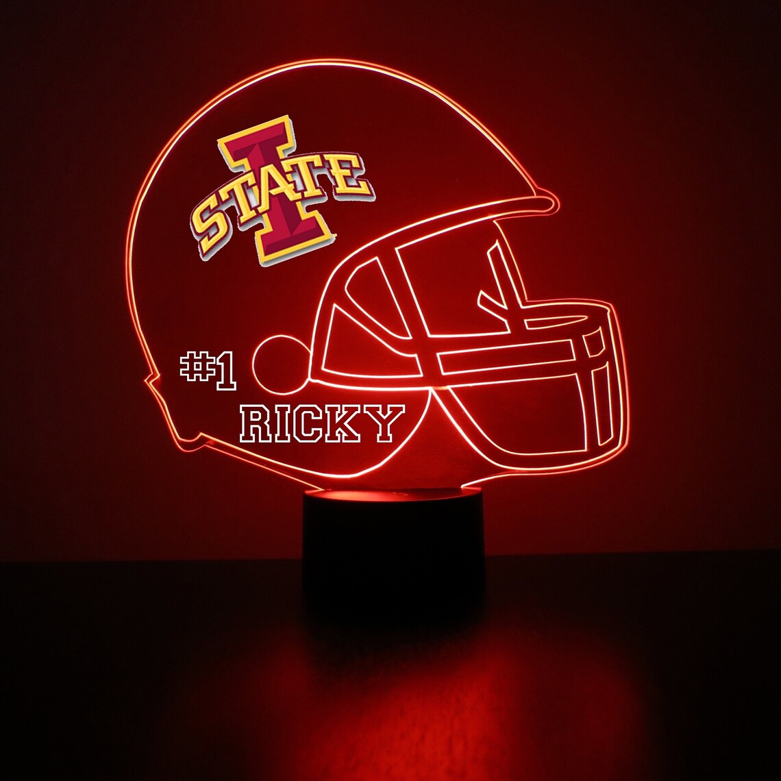 Iowa State Cyclones, Personalized Sports Fan Lamp, College Football ...