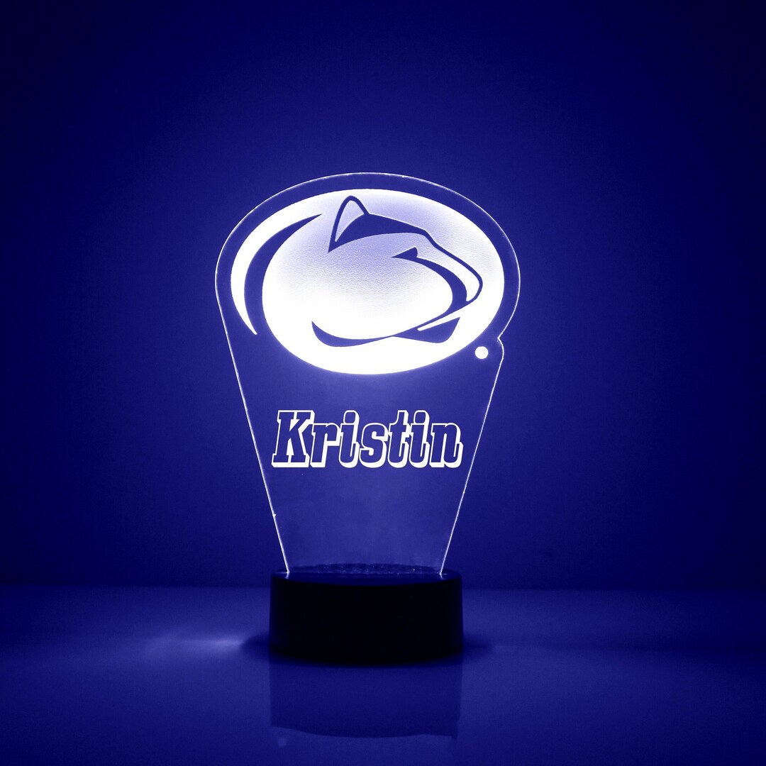Penn State Nittany Lions Logo, Personalized Sports Fan Lamp, School ...