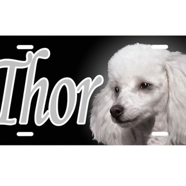 Poodle License Plate - Etsy