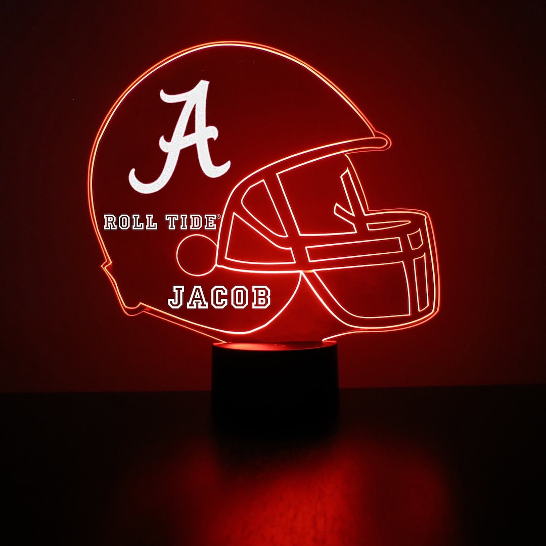 Alabama Crimson Tide, Personalized Sports Fan Lamp, College Football ...
