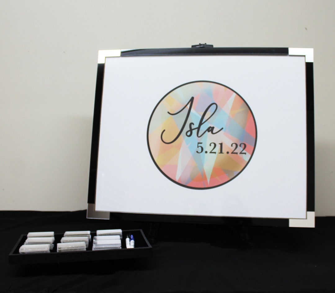 Drop Box Custom Made Bar/bat Mitzvah Mirrored Acrylic Drop in Sign in ...