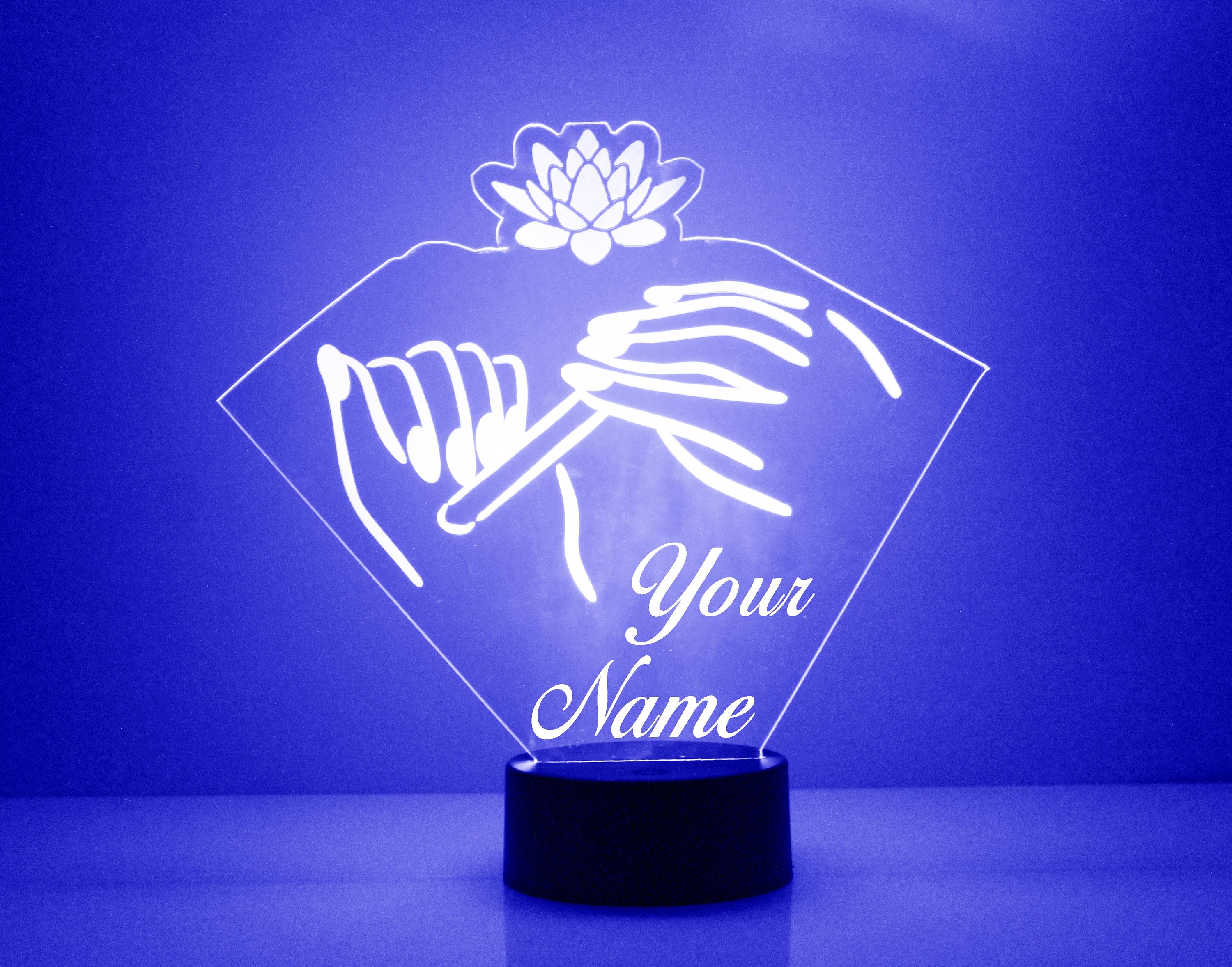 Beauty/nail Salon Light Personalized Free LED Night Lamp - Etsy