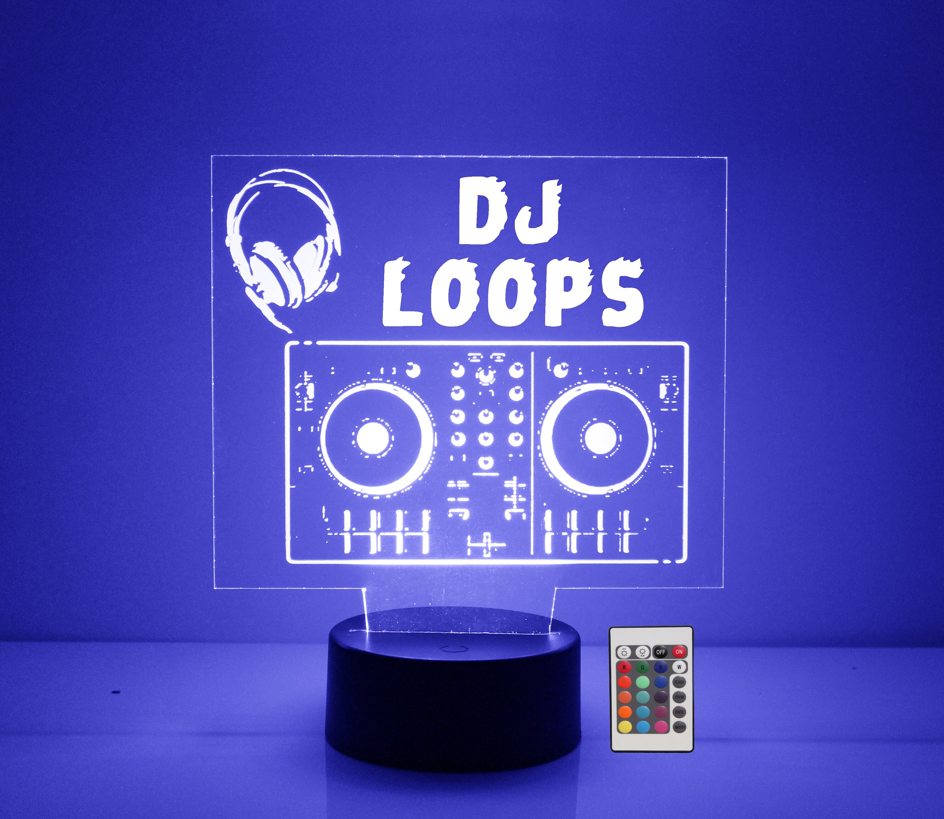 DJ Board Night Light Personalized Free LED Night Lamp With - Etsy