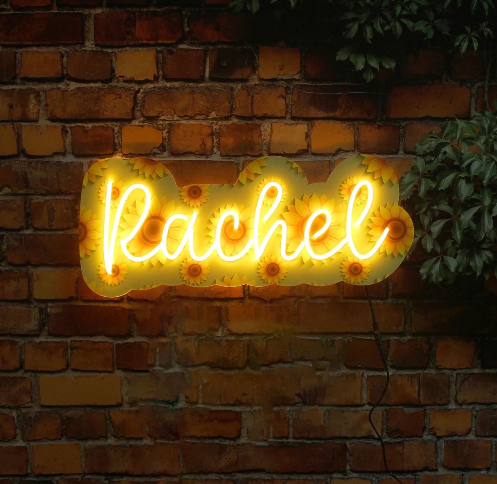 Custom Made Neon Glow Wall Art Create Your Own Sweet 16 - Etsy