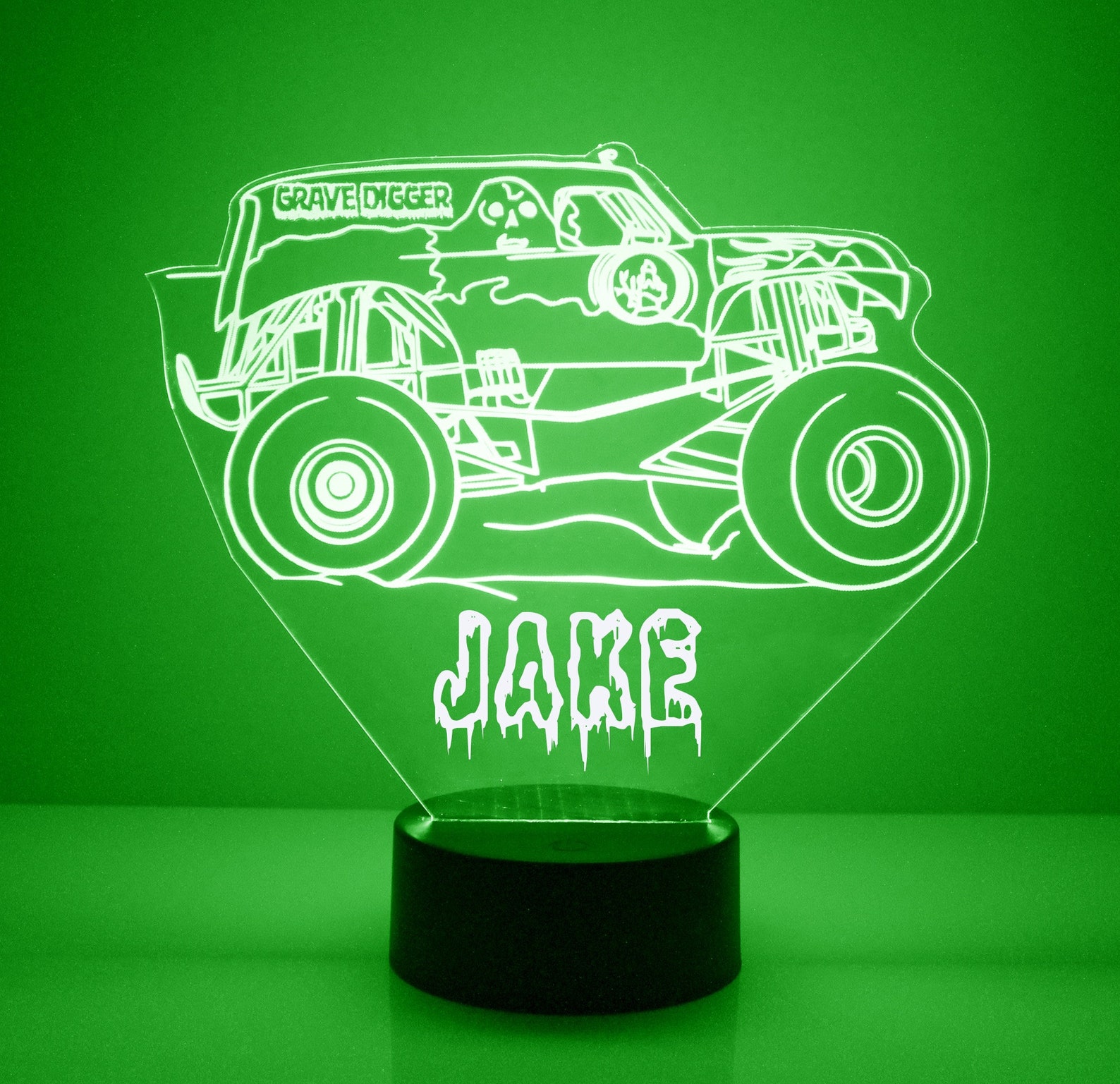Monster Truck Night Light Personalized Free LED Night Lamp | Etsy