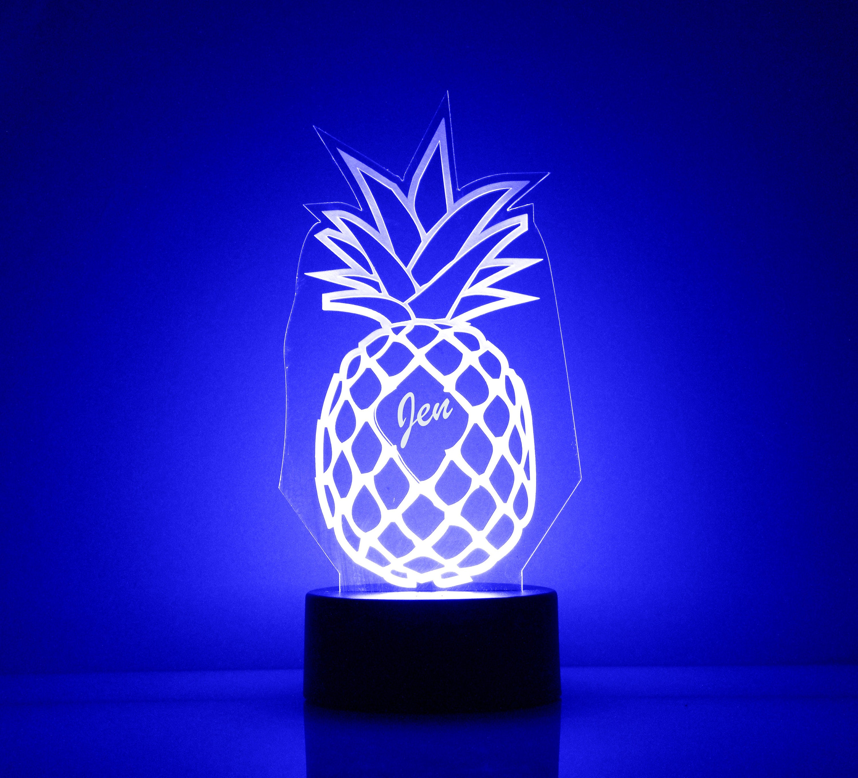 Pineapple Night Light Personalized Free LED Night Lamp With - Etsy.de