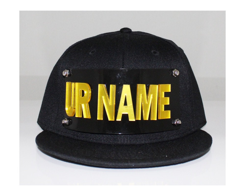 Snapback Hat mirrored Letters Logo Reproduction Name - Etsy