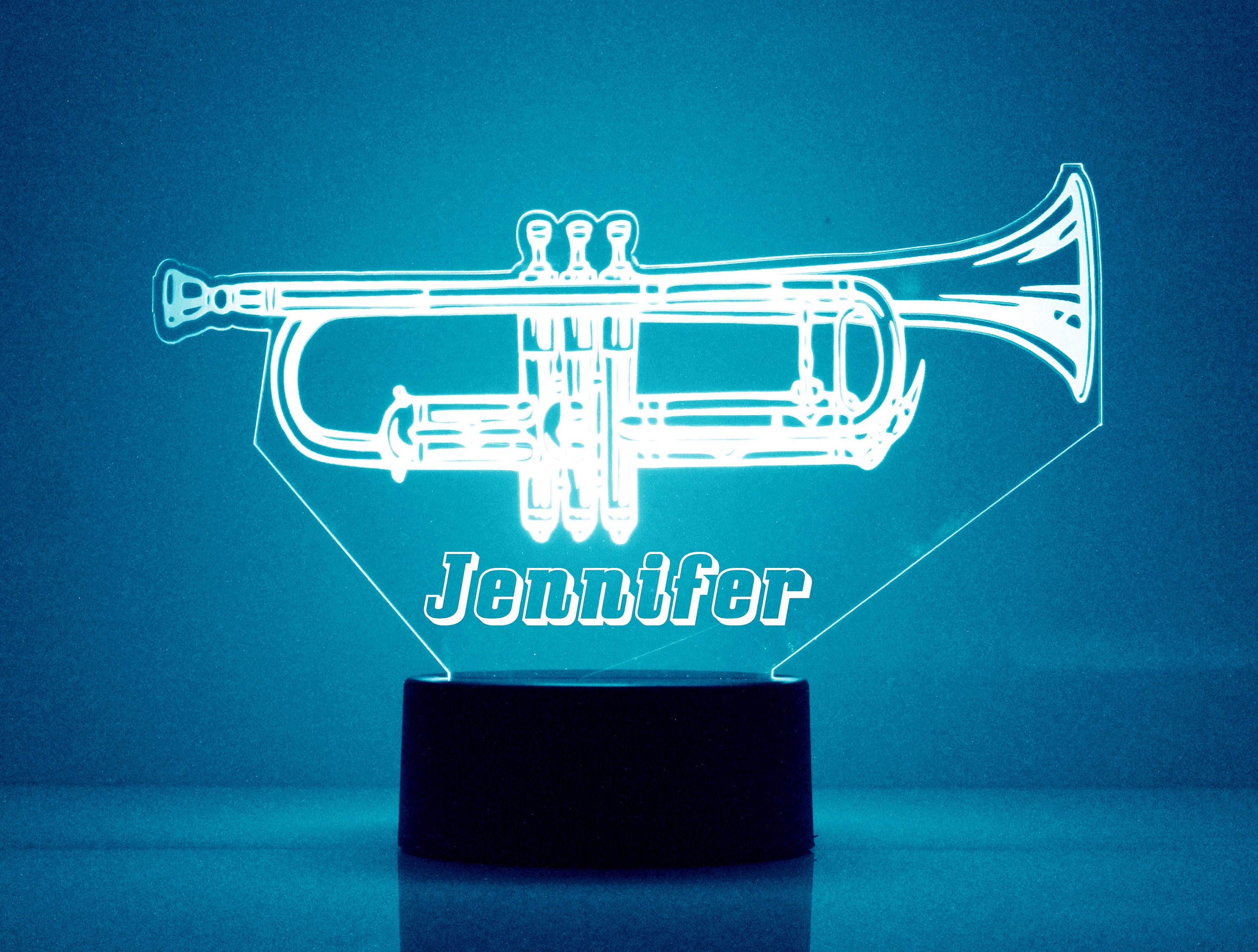 Trumpet Night Light Personalized Free LED Night Lamp With - Etsy