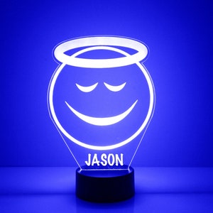 Emoji Night Light, Personalized Free, LED Night Lamp, With Remote ...