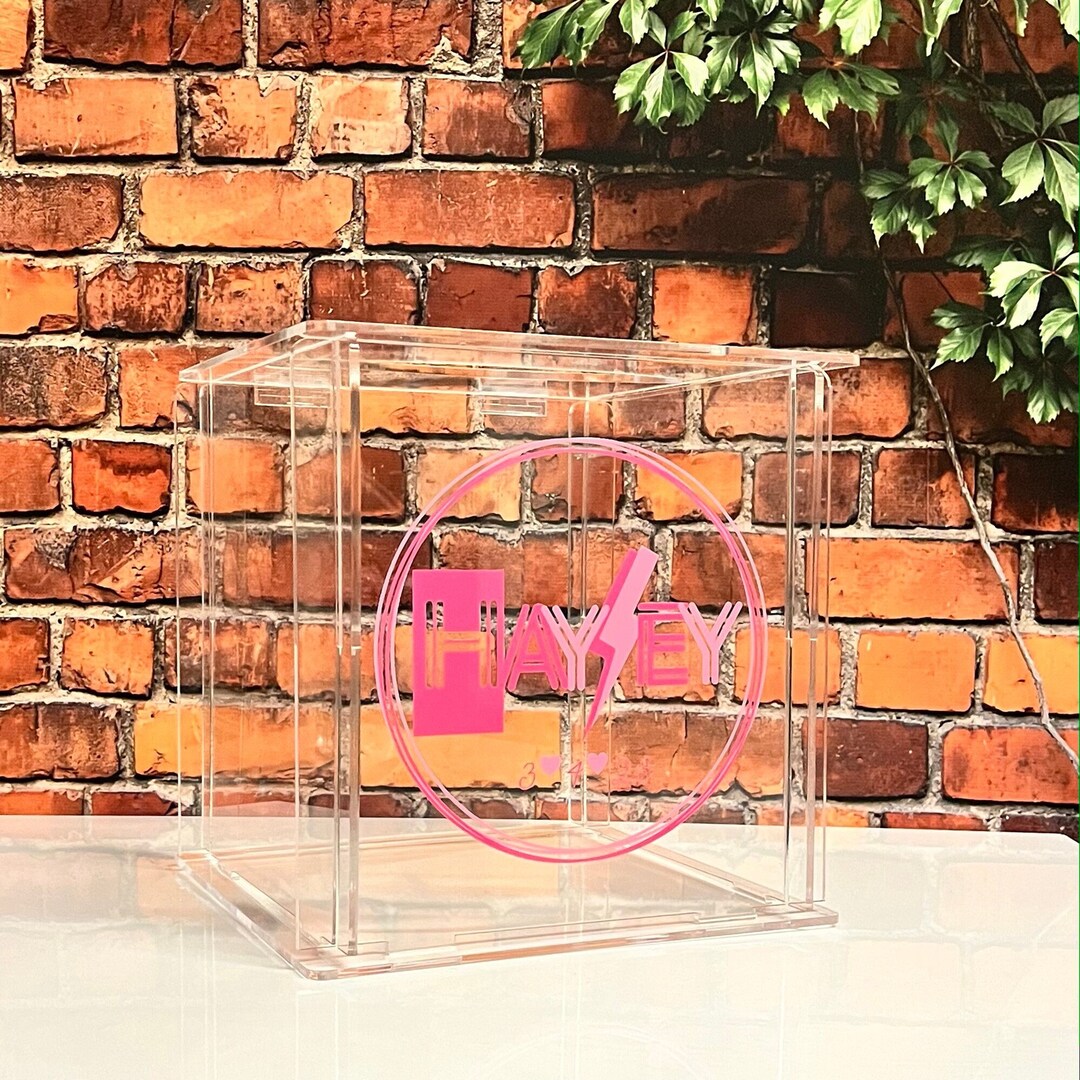 Custom Gift Box. Card Box, Gift Box for Checks and Envelopes, Acrylic ...