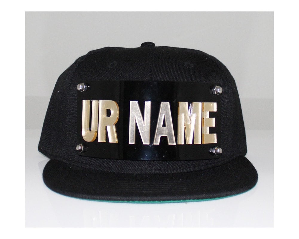 Snapback Hat mirrored Letters Logo Reproduction Name - Etsy