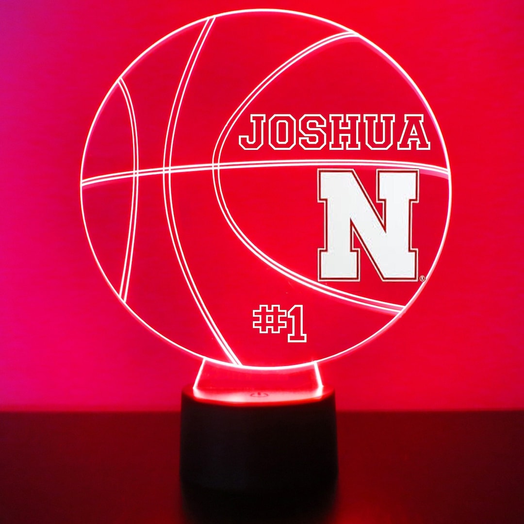 Nebraska Cornhuskers,personalized Sports Fan Lamp,college Basketball ...
