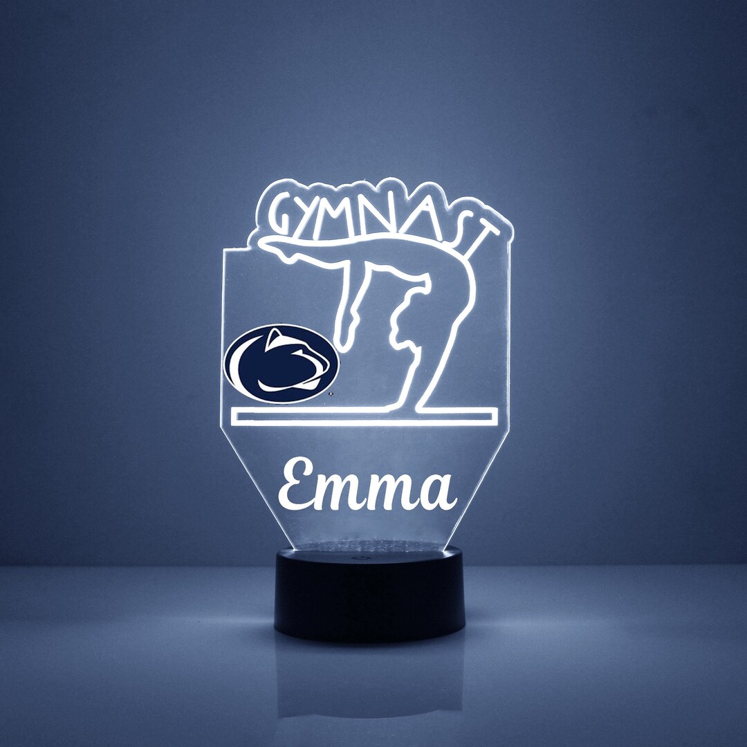 Penn State Nittany Lions Gymnastics, Personalized Sports Fan Lamp, Free ...