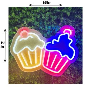 Custom Made Neon Glow Candy Wall Art - Create Your Own - Sweet 16, Neon ...