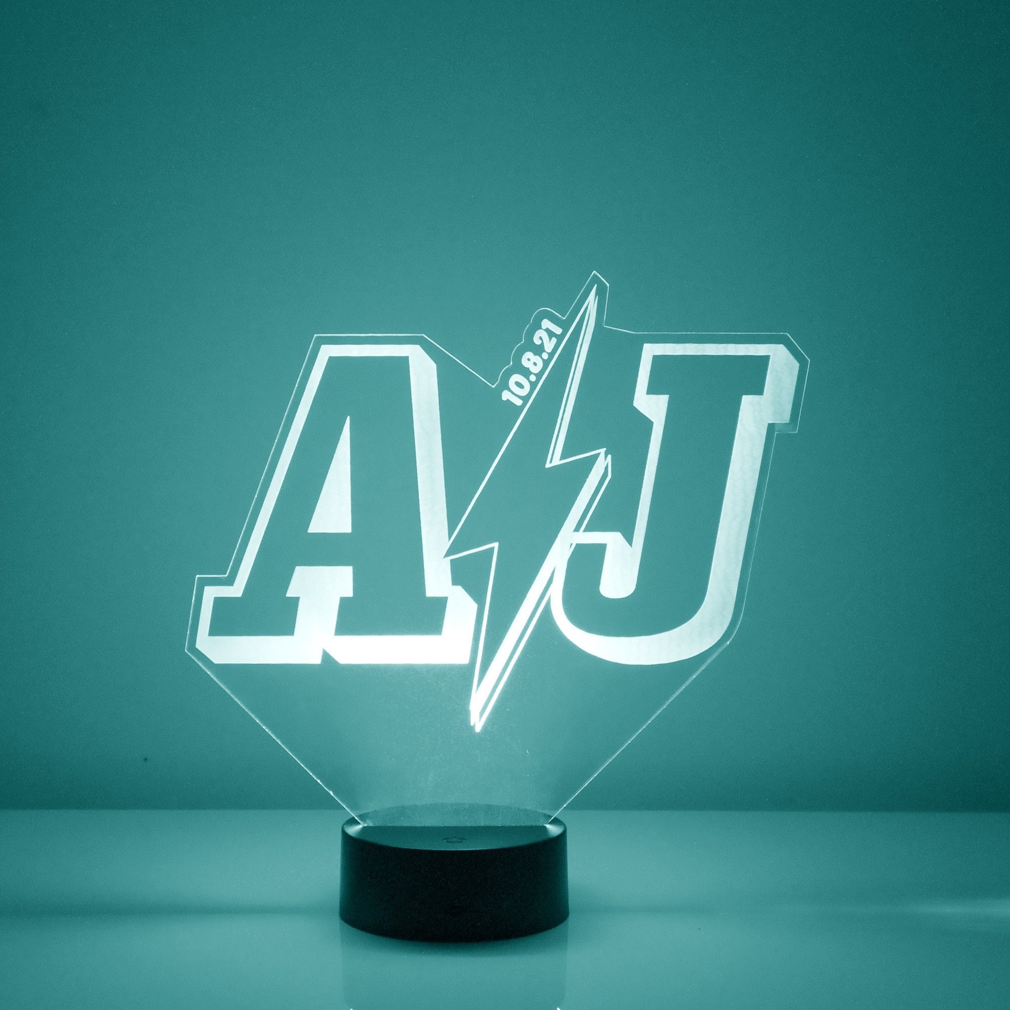 Custom Made LED Acrylic Light up Centerpieces - Create Your Own Logo or ...