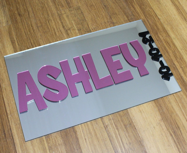 Custom Made Bar/bat Mitzvah/ Wedding/ Party Mirrored Acrylic - Etsy