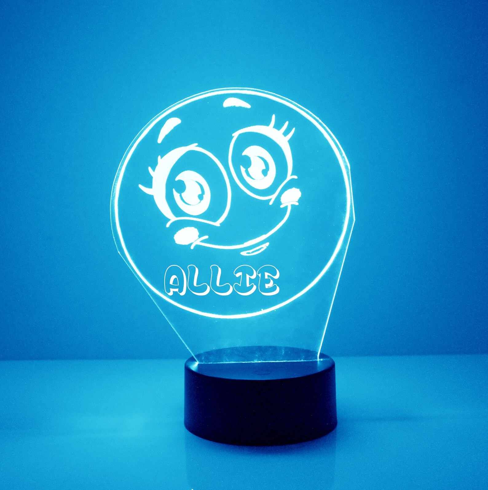 Emoji Night Light Personalized Free LED Night Lamp With - Etsy